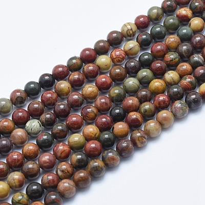 Picasso Jasper Stone Strands | Benefits Of Red Gemstone Beads | US ...