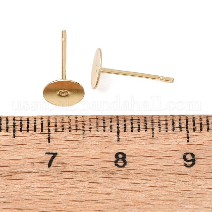 304 Stainless Steel Stud Earring Findings, Flat Pad Earring Post ...