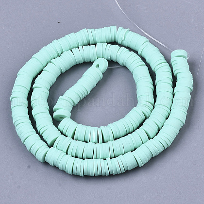 Handmade Polymer Clay Bead Strands, Heishi Beads, for DIY Jewelry ...