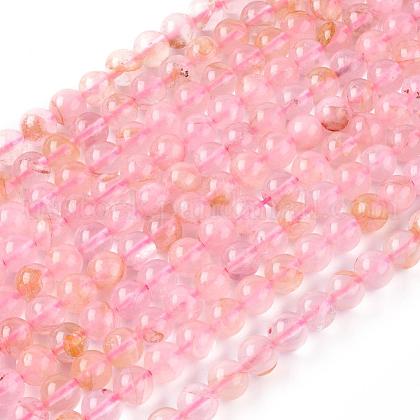 Natural Rose Quartz Beads Strands, Round, 8~8.5mm, Hole: 1mm, about 45 ...